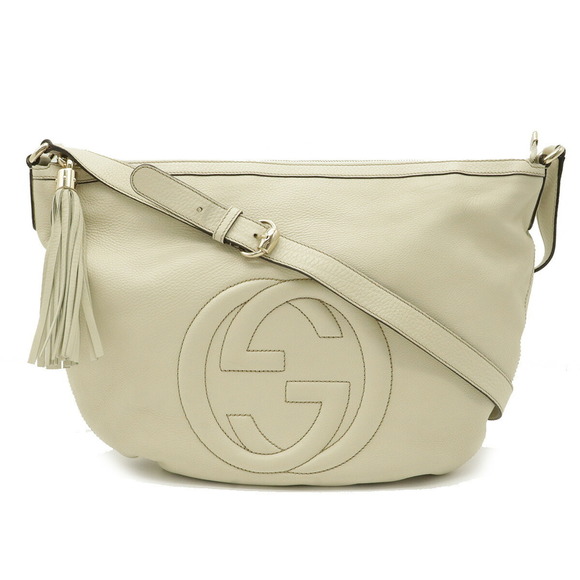 Gucci | Bags | Gucci Soho Interlocking G Tassel Shoulder Bag Leather Ivory 29575 | Poshmark